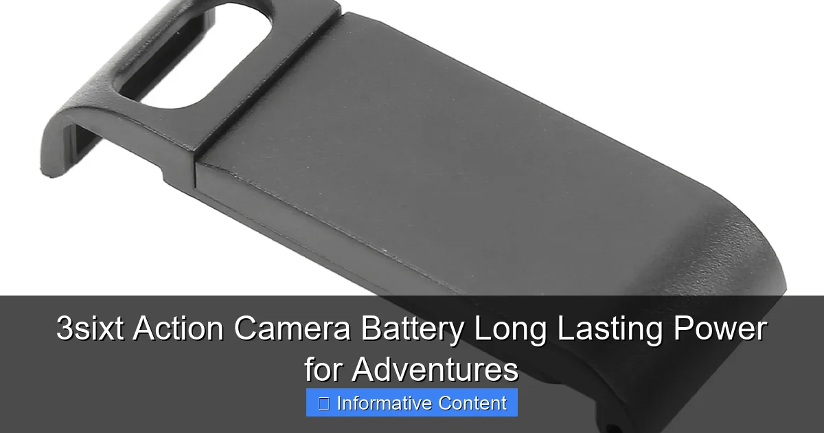3sixt Action Camera Battery Long Lasting Power for Adventures - Action ...