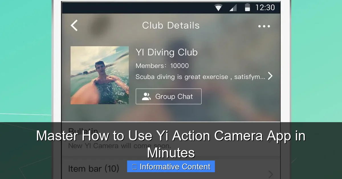 Master How to Use Yi Action Camera App in Minutes - Action Camera Expert